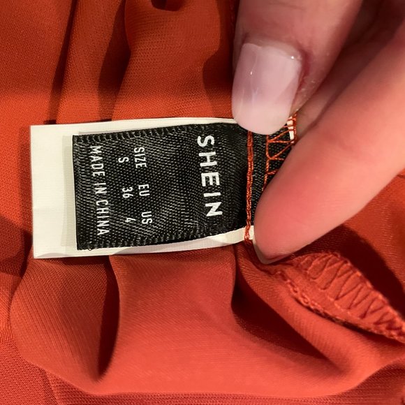 SHEIN | Dresses | Burnt Orange Shein Dress | Poshmark